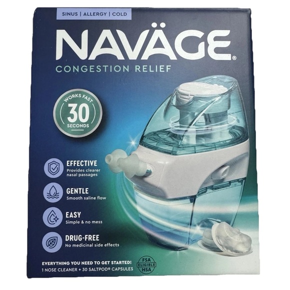 Navage | Other | Navage Congestion Relief Nasal Irrigation Kit W 3 ...